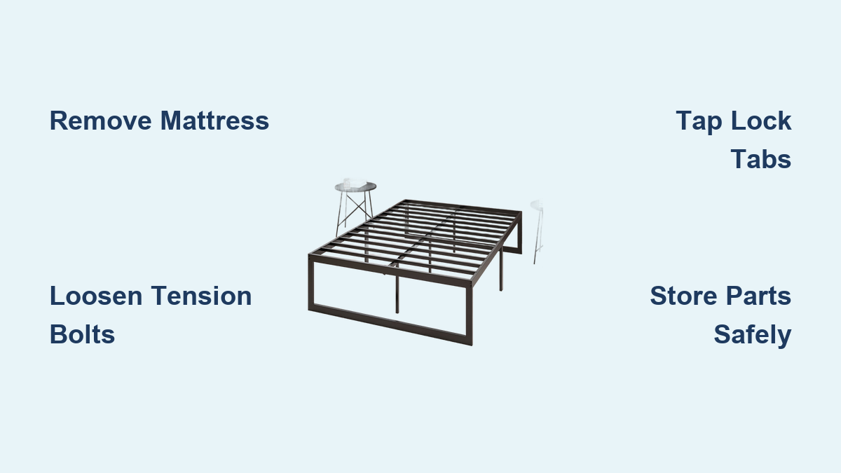 How to Disassemble a Steel Lock Bed Frame
